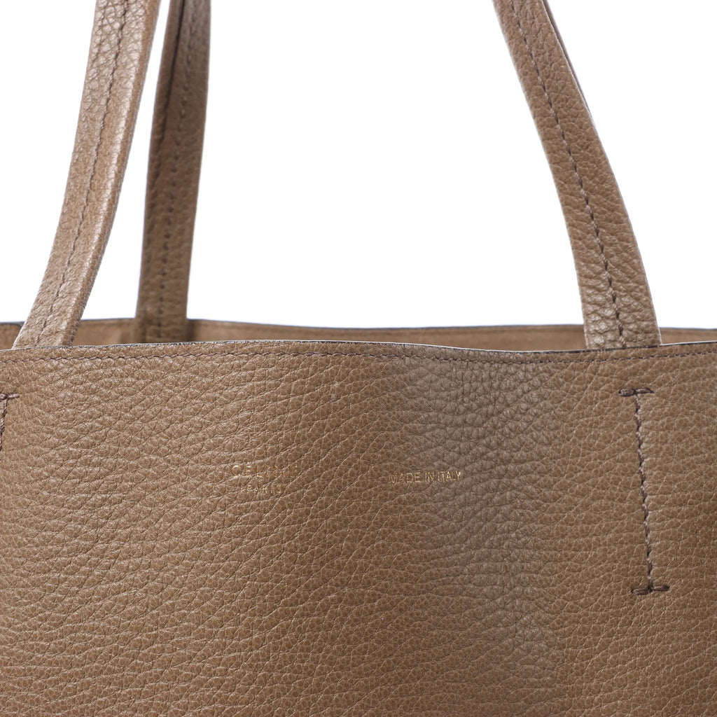 Celine Cabas Phantom Small Leather Tote Bag Taupe – Fashion Fox