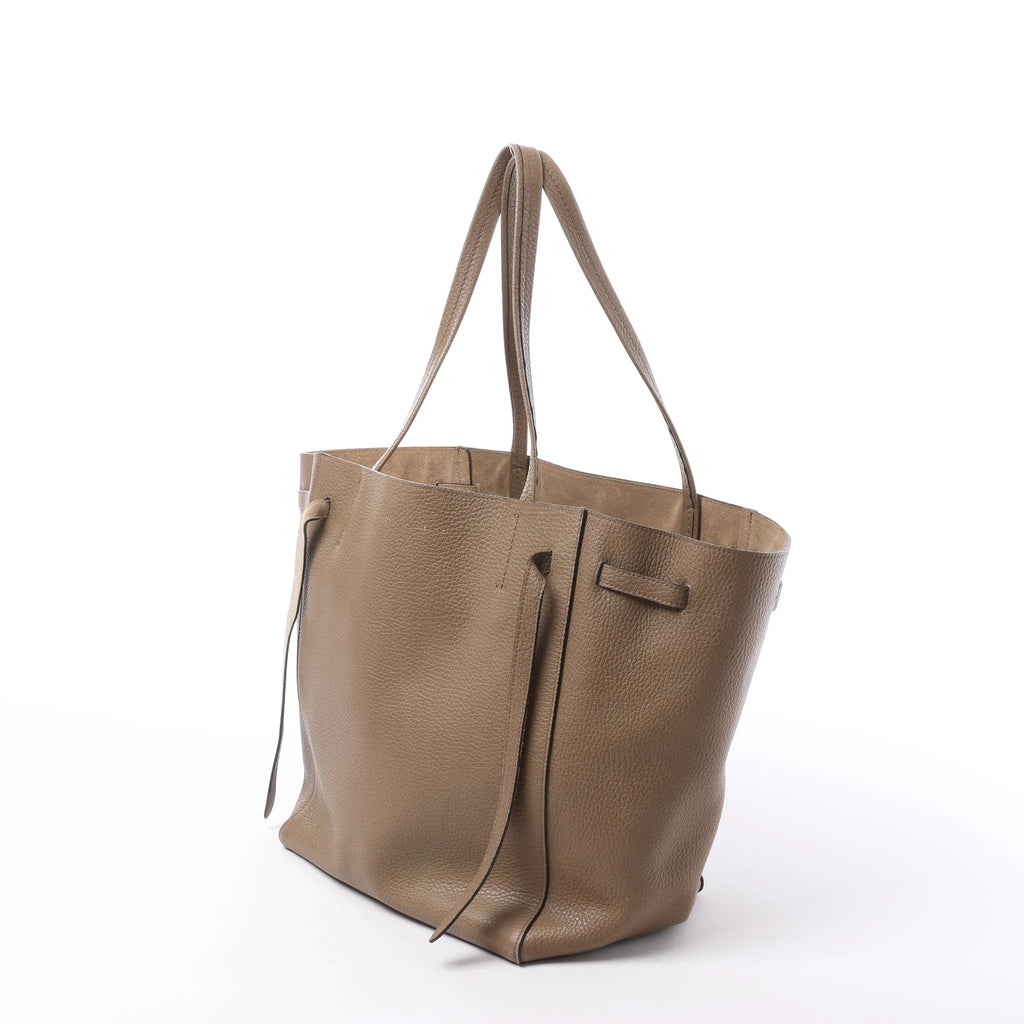 Celine Cabas Phantom Small Leather Tote Bag Taupe – Fashion Fox
